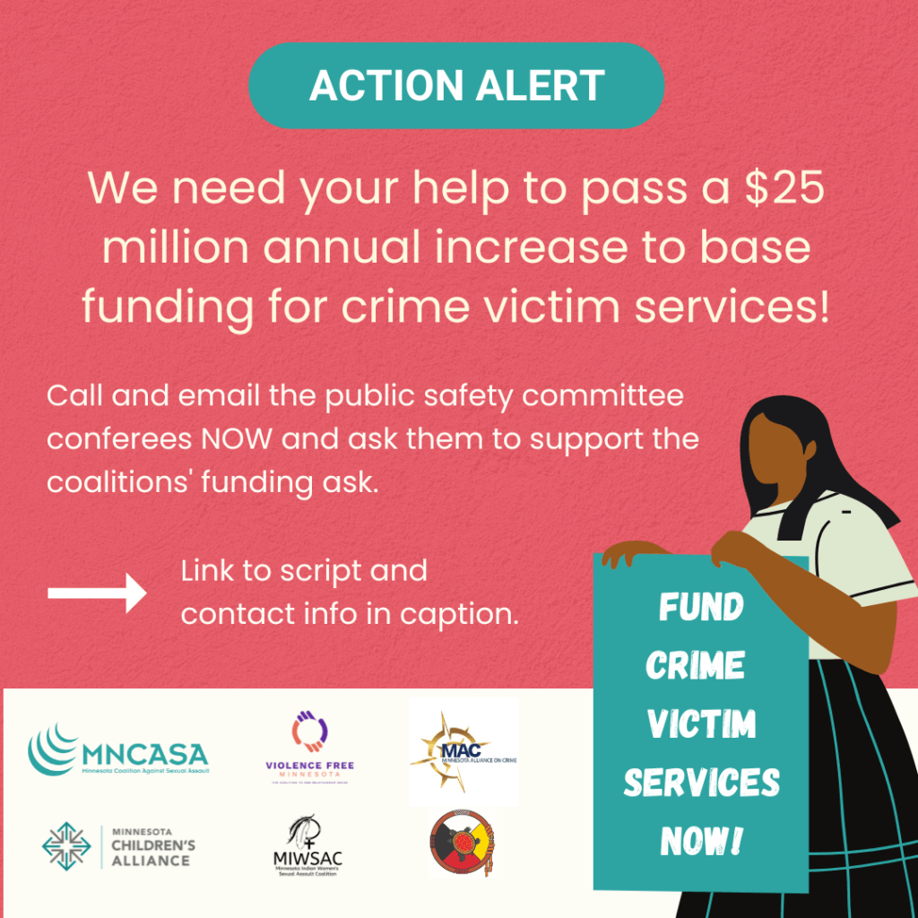 Action Alert: Contact Legislators in Support of Crime Victim Services ...